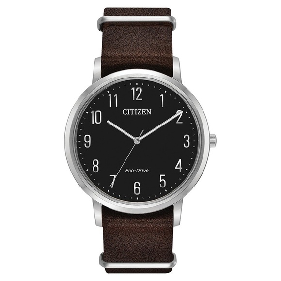 Citizen | Accessories | Citizen Ecodrive Stainless Steel Leather Watch ...